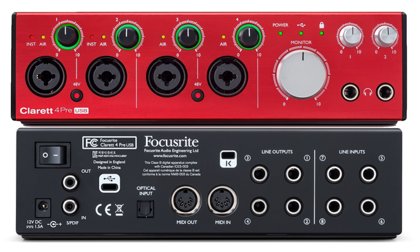 Focusrite Clarett 4Pre USB