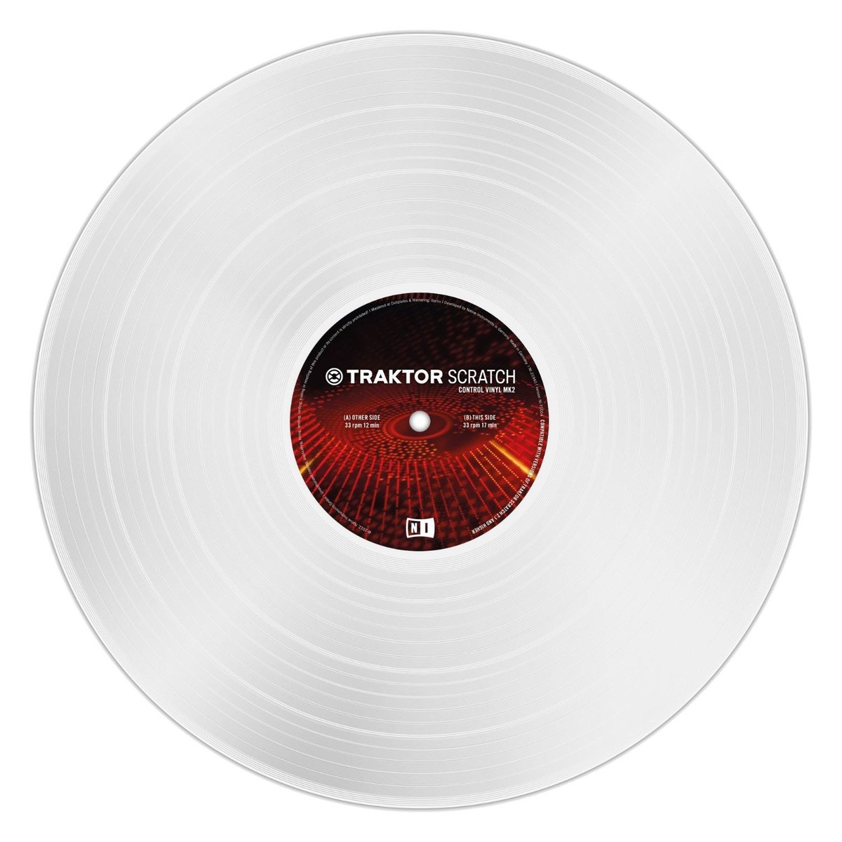 Native Instruments Traktor Scratch Control Vinyl MKII Clear